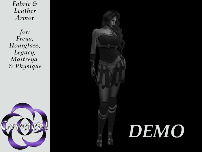 Second Life Marketplace - Fabric & Leather Armor DEMO by COVETED!